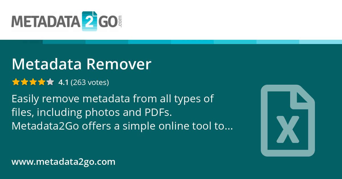 Metadata Remover