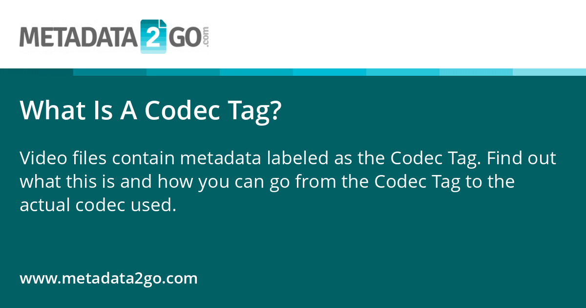 What Is A Codec Tag?