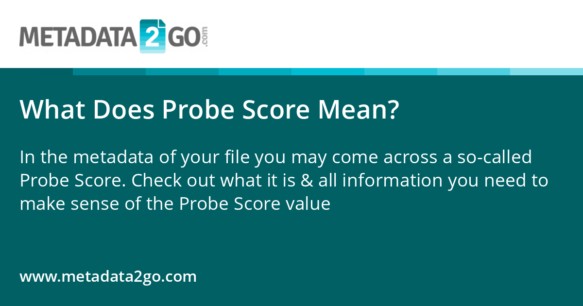 What Does Probe Score Mean?