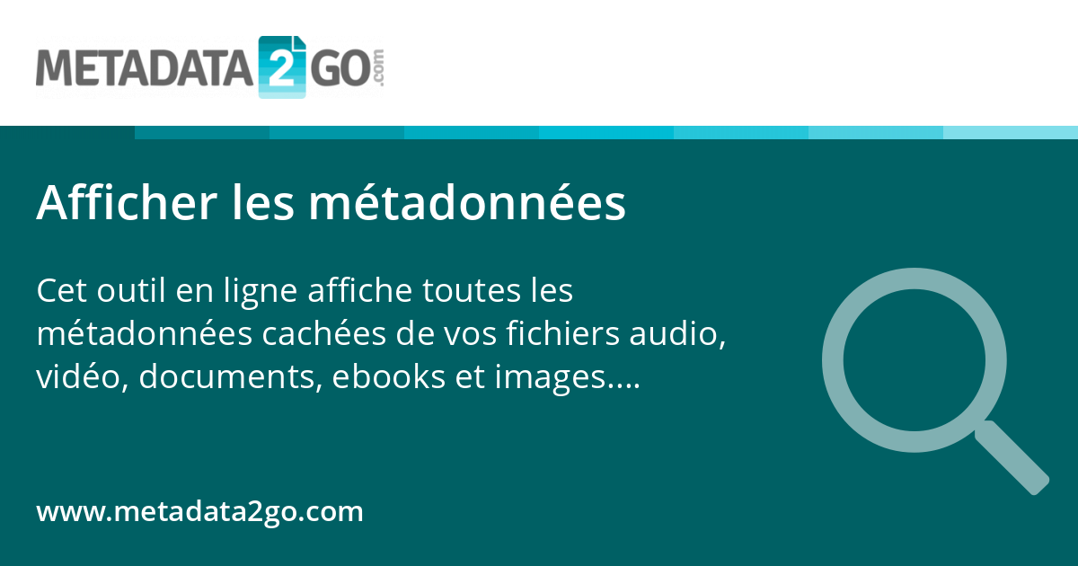 Afficher les métadonnées